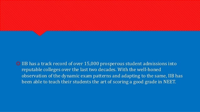 IIB’s Online Classes for NEET | PPT