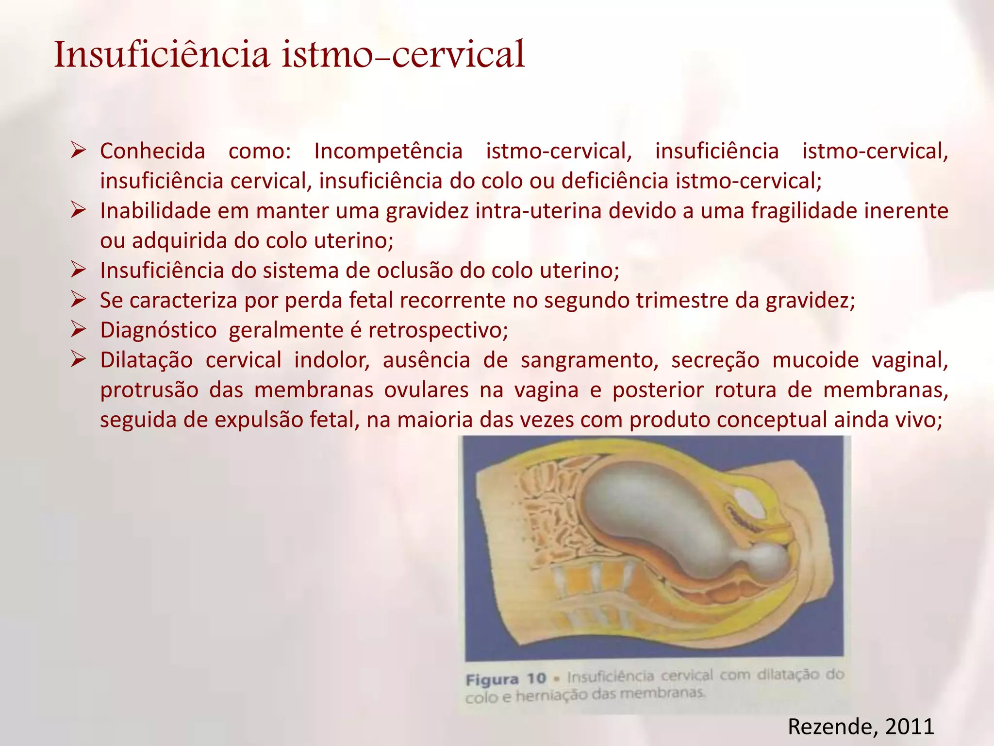 Insuficiência cervical - Saúde da Mulher | PPT