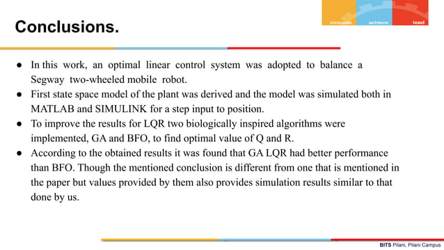 Autonomous Balancing of 2-wheeled segway robot | PDF