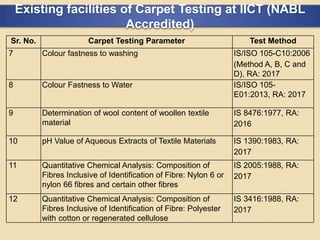 Indian Institute of Carpet Technology Bhadohi LABS | PPTX