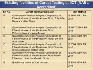 Indian Institute of Carpet Technology Bhadohi LABS | PPTX