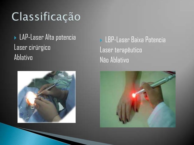 Aula de introdução ao Uso de LASER ,LUZ e elementos físicos da ABL | PPSX
