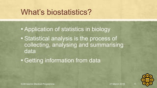 Epidemiology & biostatistics in Islamic perspective | PPT