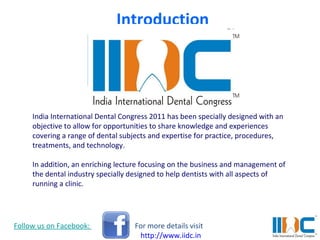 Iidc social eve & venue | PPT | Dental Health | Diseases and Conditions