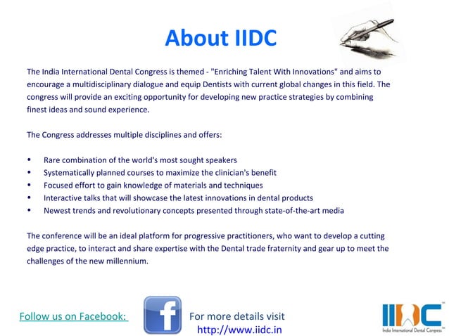 Iidc social eve & venue | PPT | Dental Health | Diseases and Conditions