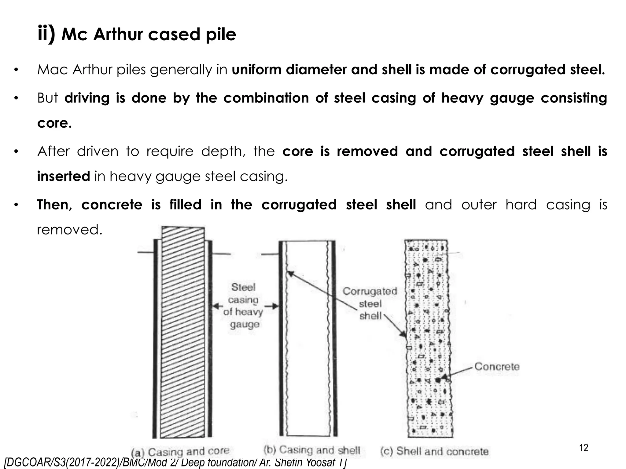 Types of Deep Foundation | PDF