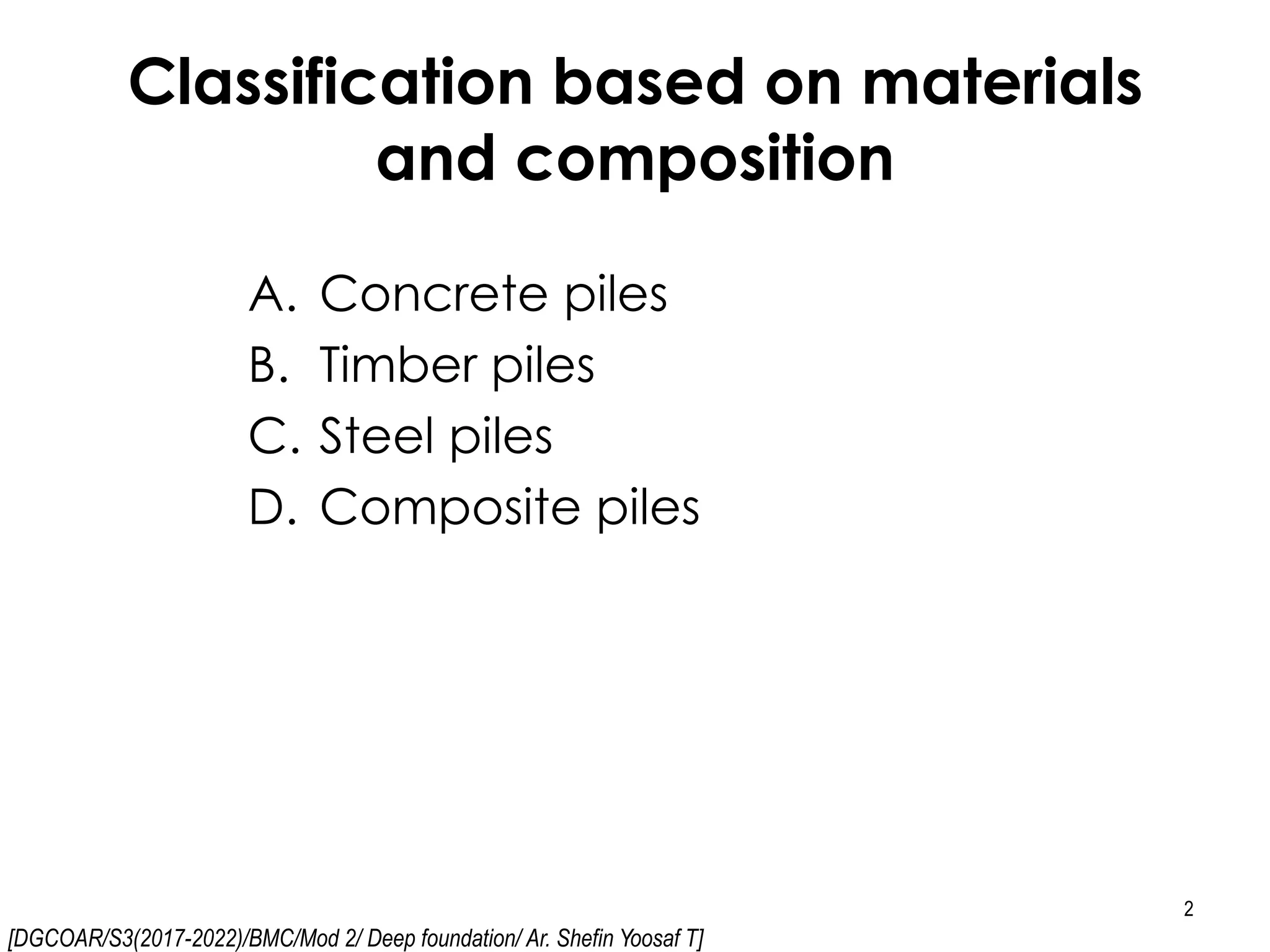 Types of Deep Foundation | PDF