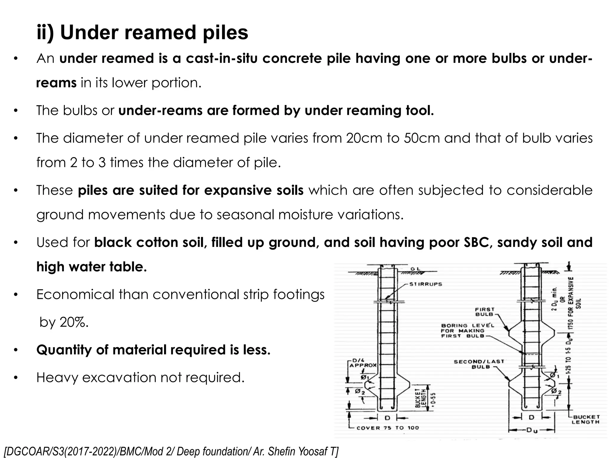 Types of Deep Foundation | PDF