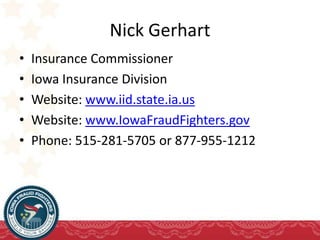 Iowa Fraud Fighters October Presentation | PPTX