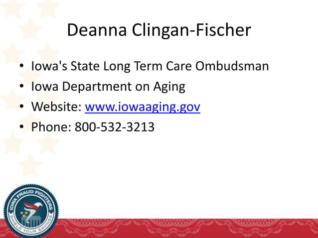 Iowa Fraud Fighters October Presentation | PPTX