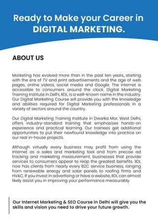 Iidl brochure | PDF | Marketing and Advertising | Business