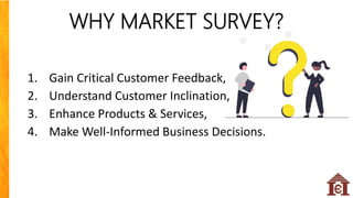 MARKET SURVEY - What, Why & How? | PPTX