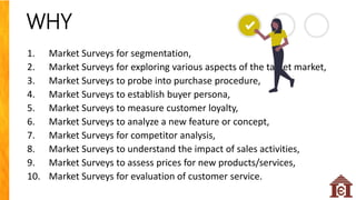MARKET SURVEY - What, Why & How? | PPTX