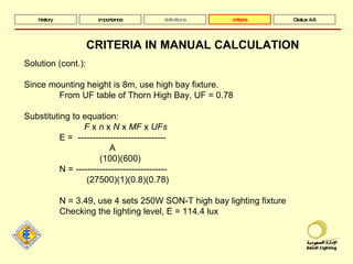 Overview of Lighting Design using Dialux 4.6 | PPT