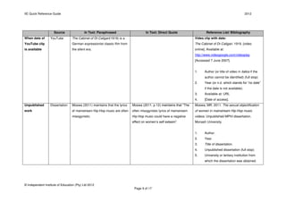 IIE Quick Reference Guide 2012 Quick Reference Guide | PDF