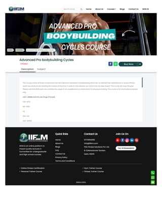 Advanced Pro Bodybuilding Cycle: Enhance Your Expertise | PDF