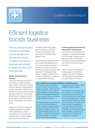 Logistics and Transport in Finland | PDF