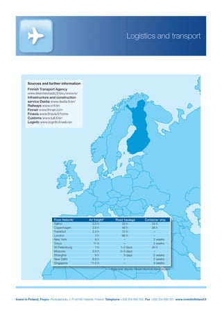 Logistics and Transport in Finland | PDF