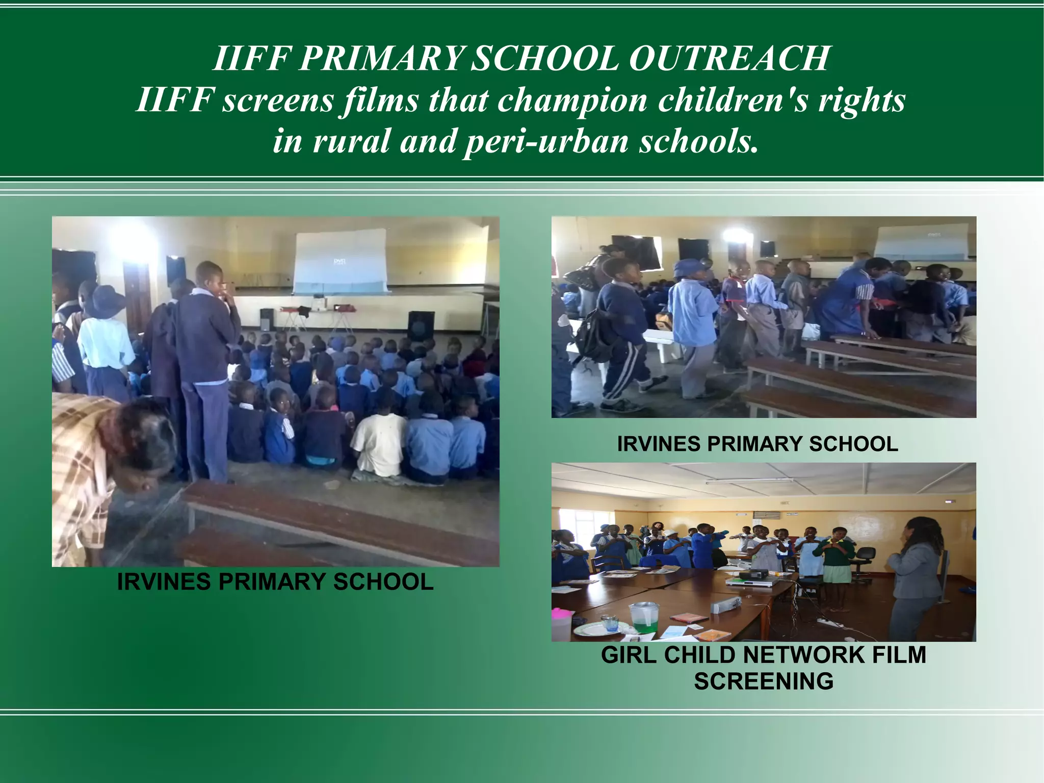 IIFF outreach program - International Images Film Festival for Women ...