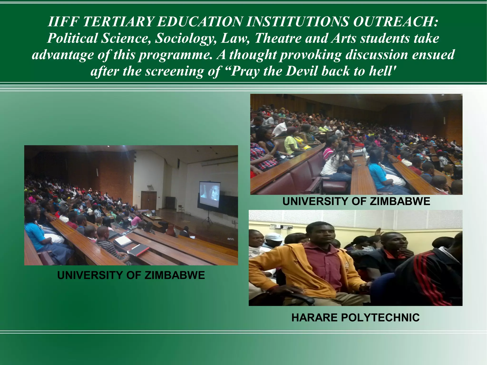 IIFF outreach program - International Images Film Festival for Women ...