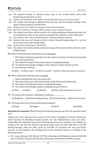 Iift 2014 question_paper_and_ans_key proton training solutions | PDF