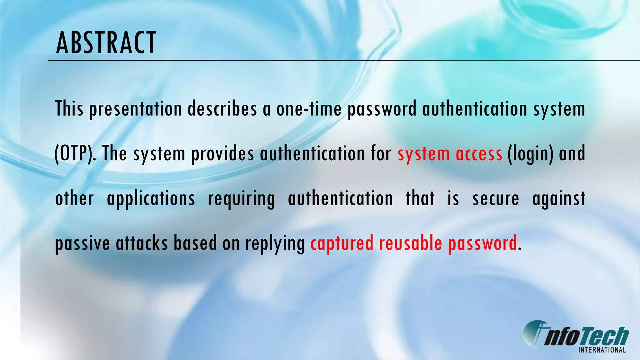 One-Time Password | PDF