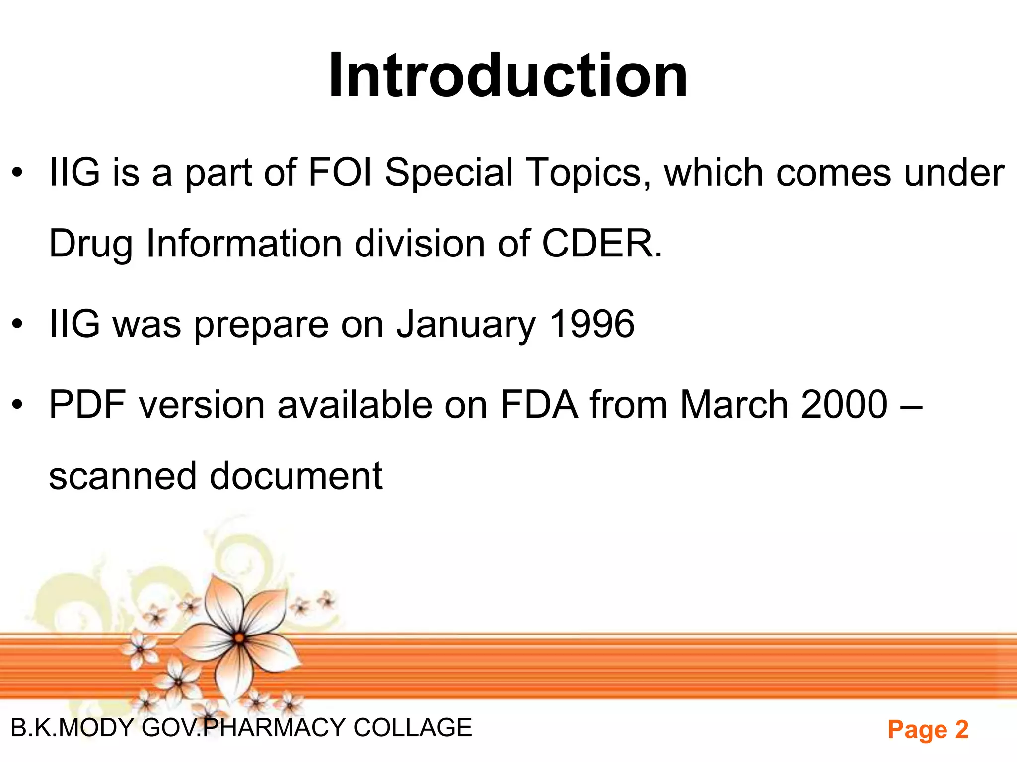 inactive ingredient guideline | PPTX