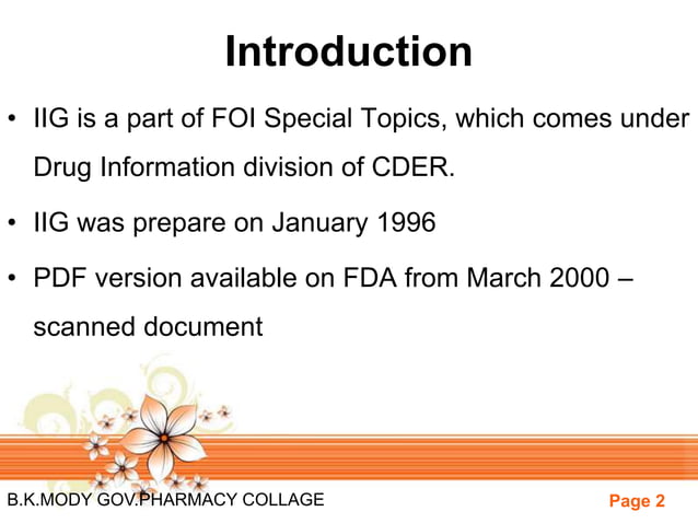 inactive ingredient guideline | PPTX | Pharmaceutical Industry | Industries