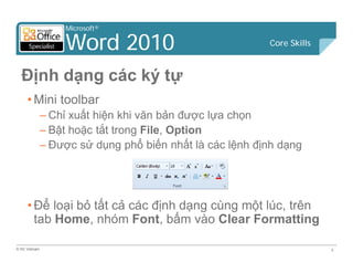 Iig word 2010_lesson_03_vn | PDF