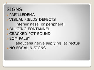 pseudotumer cerebri | PPTX