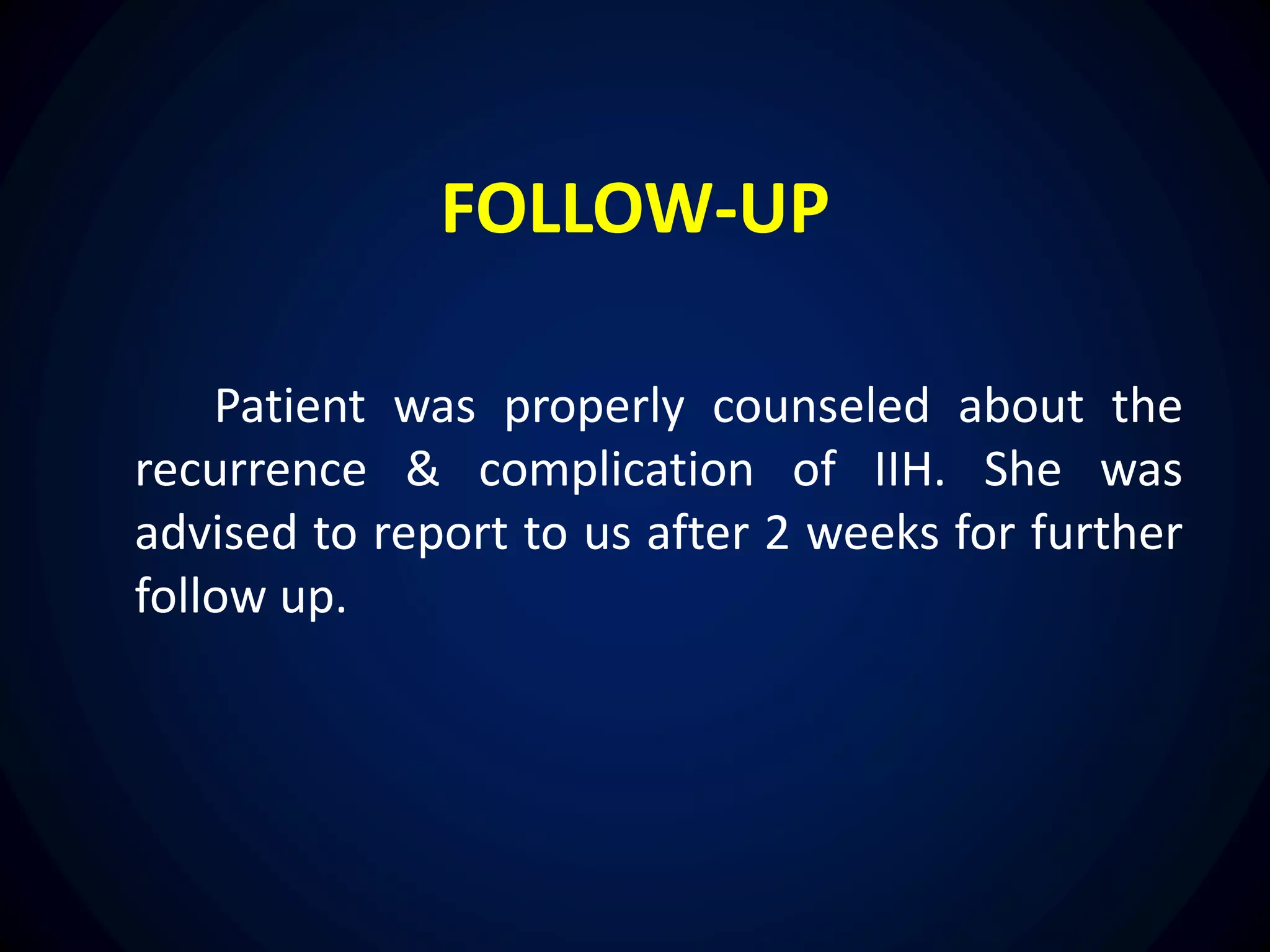 Idiopathic intracranial hypertension | PPTX