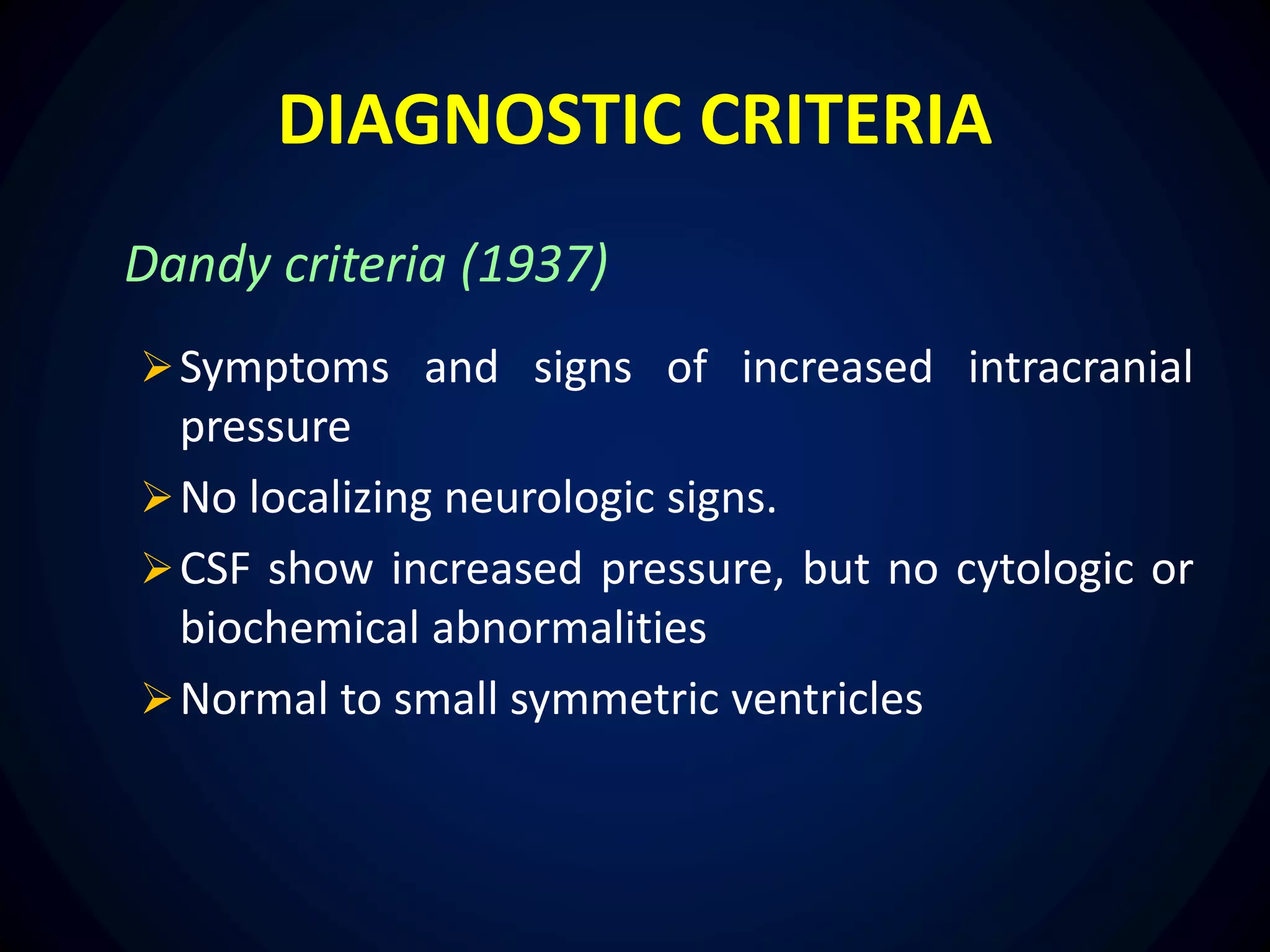 Idiopathic intracranial hypertension | PPTX