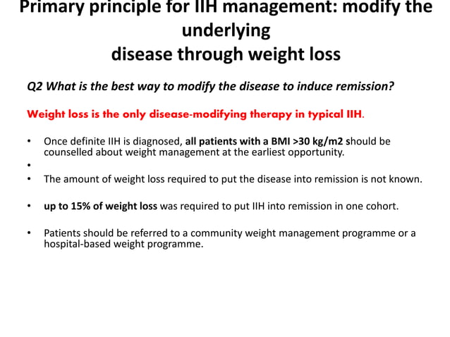 IDIOPATHIC INTRACRANIAL HYPERTENSION | PPTX | Brain and Nervous System ...