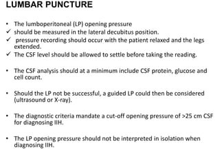 IDIOPATHIC INTRACRANIAL HYPERTENSION | PPTX