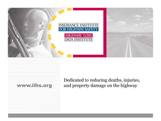 IIHS consumer information programs - 2014 review | PPT