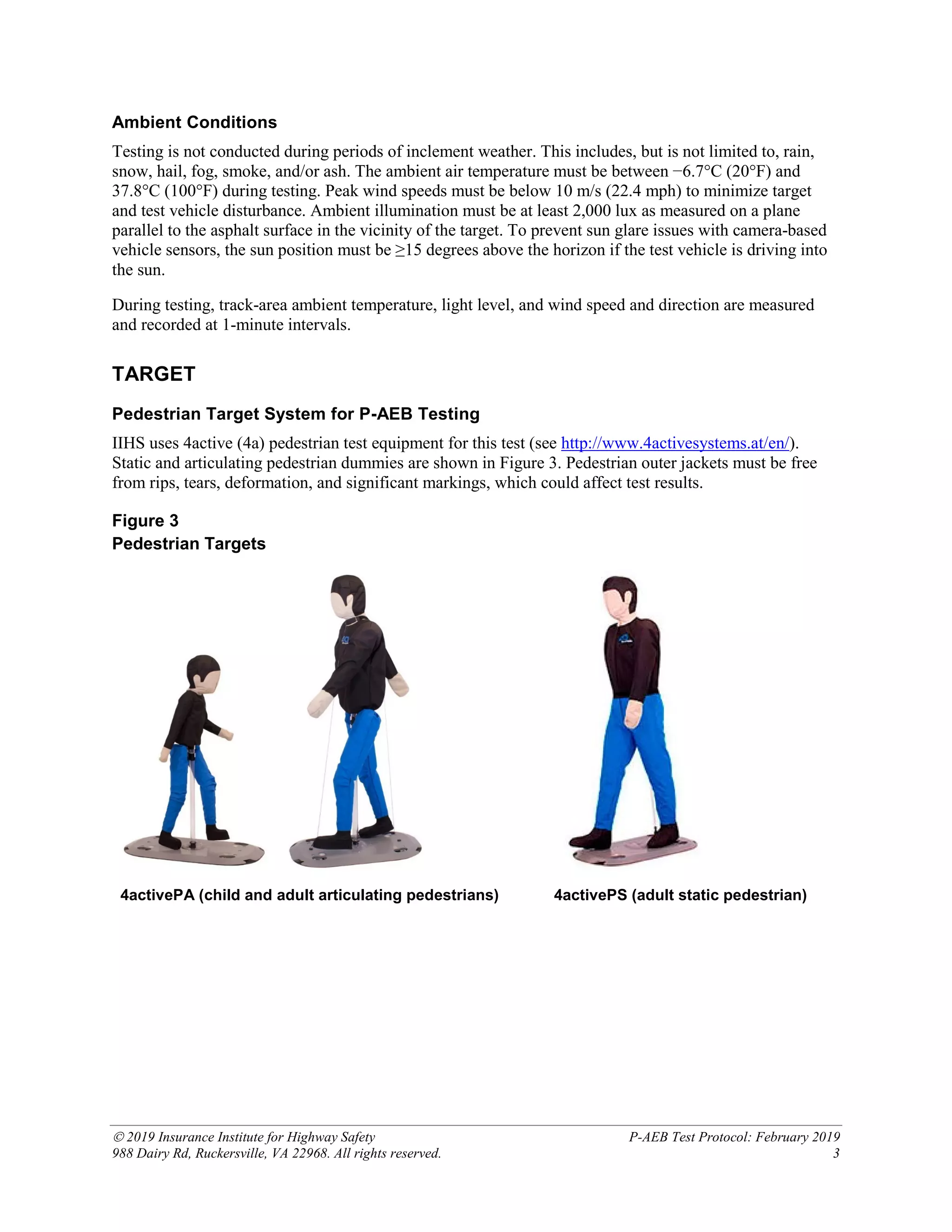 Iihs test protocol pedestrian_aeb | PDF