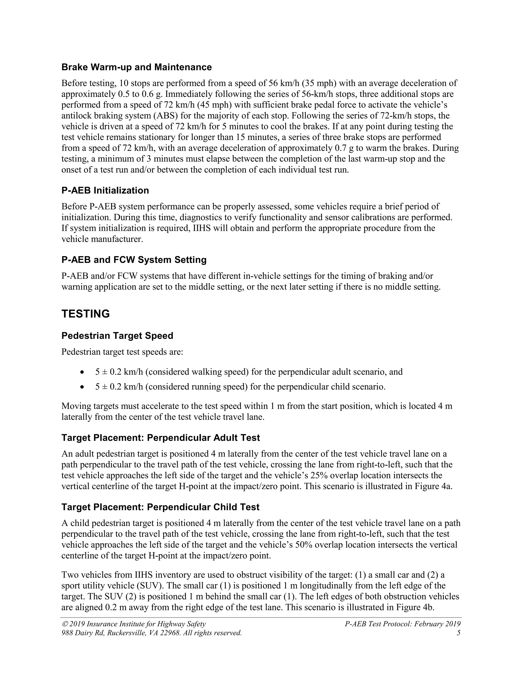 Iihs test protocol pedestrian_aeb | PDF
