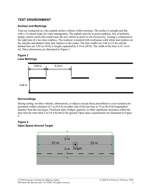 Iihs test protocol pedestrian_aeb | PDF | Auto Safety | Automotive