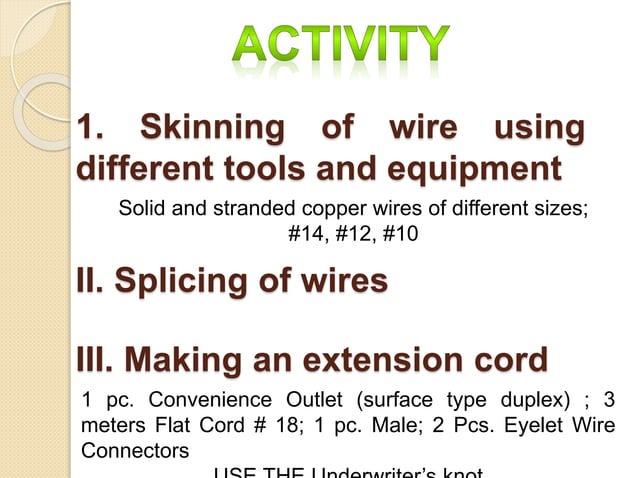 Common Wire splices | PPT