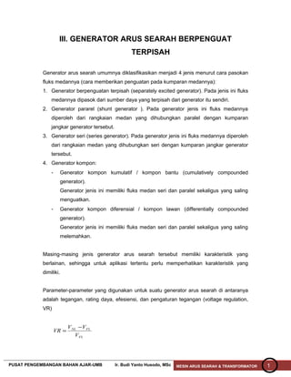 Iii. generator-arus-searah-berpenguat-terpisah | DOC