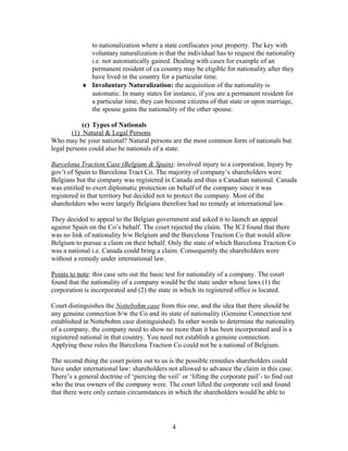 Iii. & iv. state responsibility & nationality | PDF