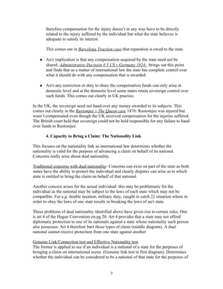 Iii. & iv. state responsibility & nationality | PDF