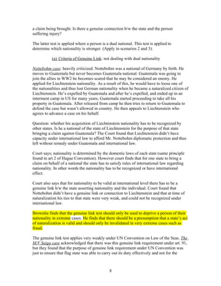 Iii. & iv. state responsibility & nationality | DOC