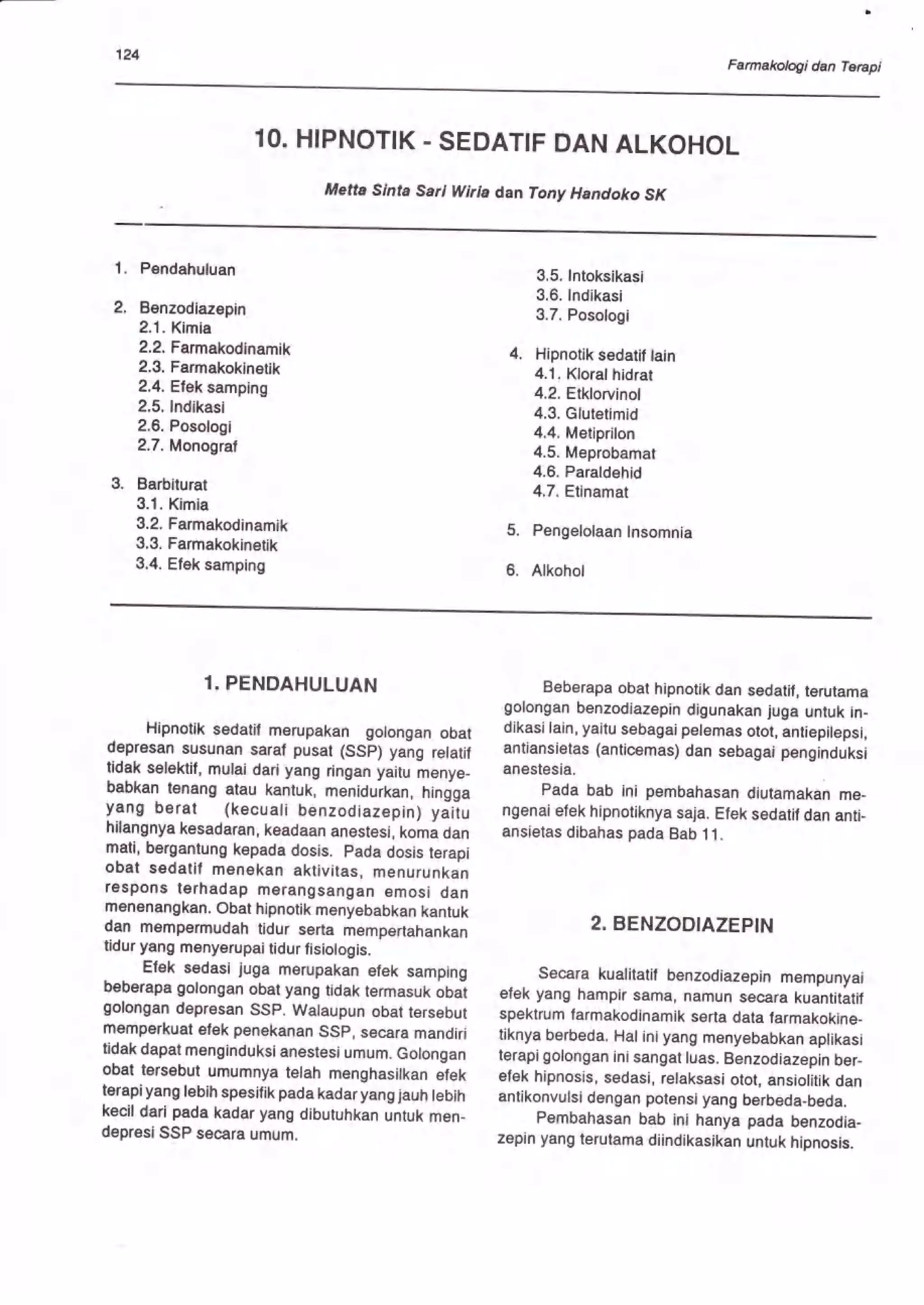 Iii. obat susunan saraf pusat | PDF