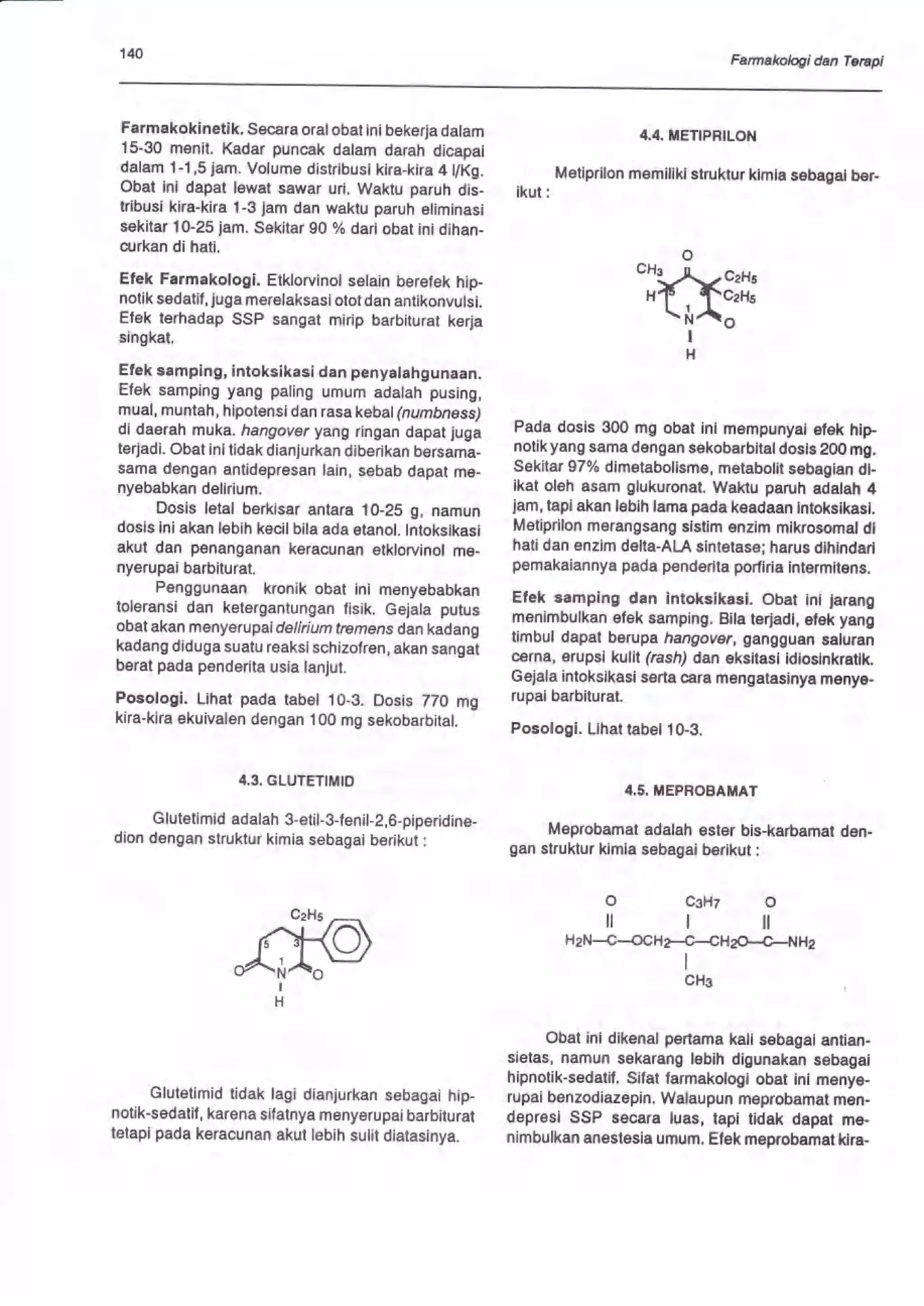 Iii. obat susunan saraf pusat | PDF