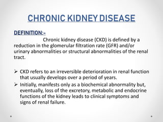CASE PRESENTATION ON CHRONIC KIDNEY DISEASE AND URINARY TRACT INFECTION ...