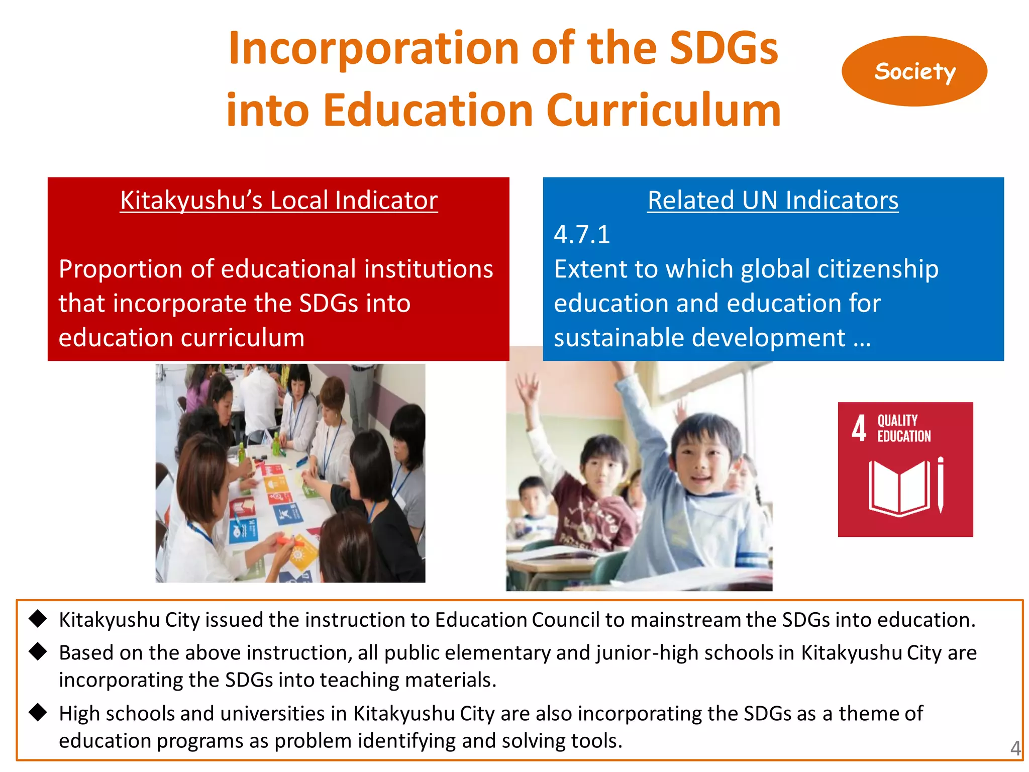 Masuo Mieko - Kitakyushu City's SDGs Indicators and ideas towards the ...