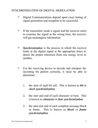 Iii Data Transmission Fundamentals | PDF