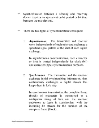Iii Data Transmission Fundamentals | PDF