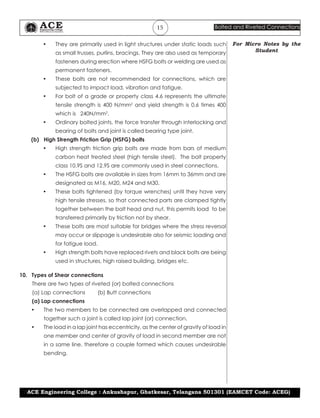 Iii design-of-steel-structures-unit-1 | PDF